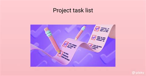 How To Create A Project Task List Free Template