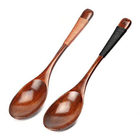 Handcrafted Wooden Spoons With Ergonomic Woven Handles On Luulla