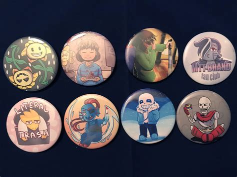 Undertale Button Set On Storenvy