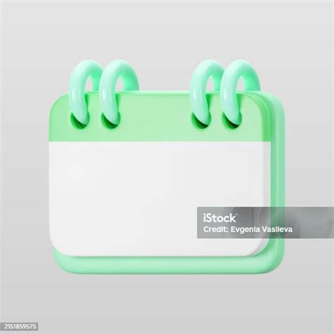 회색 배경에 3d 녹색 달력 아이콘입니다 일일 생일 일정 플래너 발렌타인 데이 또는 결혼식 날을 렌더링합니다 캘린더 이벤트 계획 작업 계획 개념 3d 만화 간단한 벡터