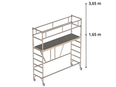 Buy Foldable Scaffold 3 65 M With Railing At Alulock