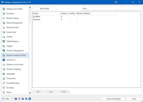 Window Position Profiles • Features • Displayfusion By Binary Fortress Software
