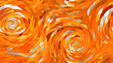 Premium Photo Abstract Spirals Contemporary Orange Pixel Pattern