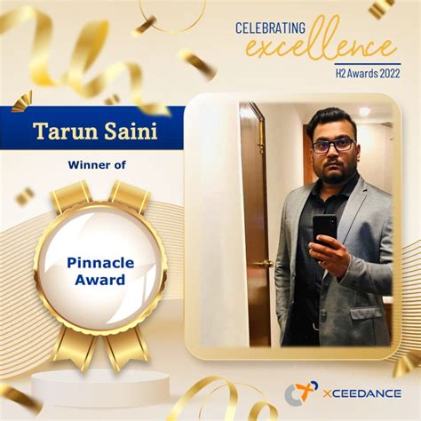 tarun saini on linkedin xceedance claims awards
