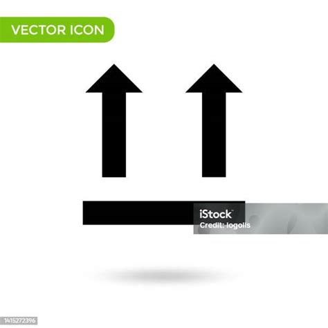 화살표 측면 위쪽 물류 아이콘입니다 흰색 배경에 고립 된 최소한의 창조적 인 아이콘 벡터 일러스트 레이 션 기호 표시 개념에 대한 스톡 벡터 아트 및 기타 이미지 Istock
