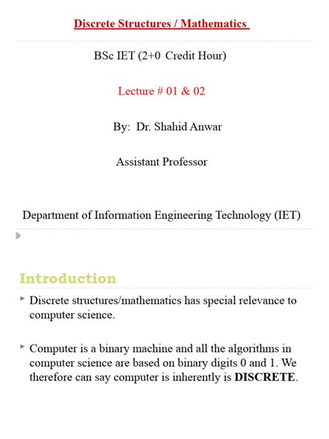 Lecture 01 2 Pdf Discrete Mathematics Contradiction