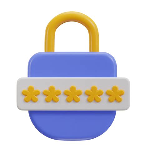 3d Password Secure Icon 30774623 Png