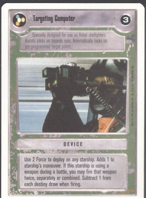Targeting Computer Prices Star Wars Ccg Premiere Star Wars Cards