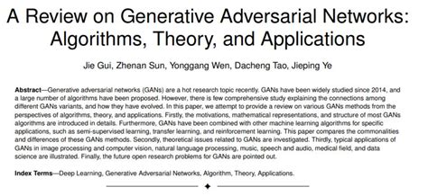 密歇根大学最新 28 页综述论文《gans 生成式对抗网络综述：算法、理论与应用》，带你全面了解 gan 技术趋势 极市开发者社区