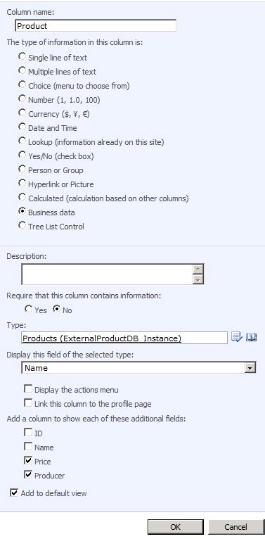 Net Follower Sharepoint Understanding Businessdata Column Bdc Field