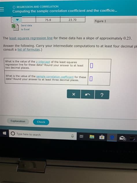 Solved Oregression And Correlation Computing The Sample