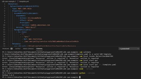 Sam Validate Fails If Cf Template Was Created With Cdk · Issue 1628 · Awsaws Sam Cli · Github