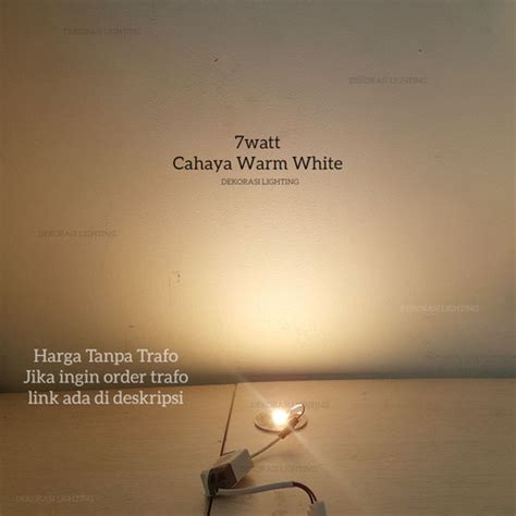 Jual LAMPU MATA LED W W DC BRIDGLUX UNTUK LAMPU DINDING DOWNLIGHT TAMAN Warm White Watt