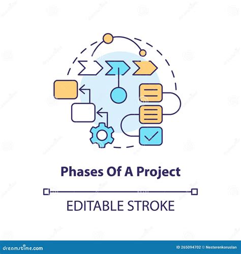 Phases Of Project Concept Icon Stock Illustration Illustration Of Strategy Concept 265094702