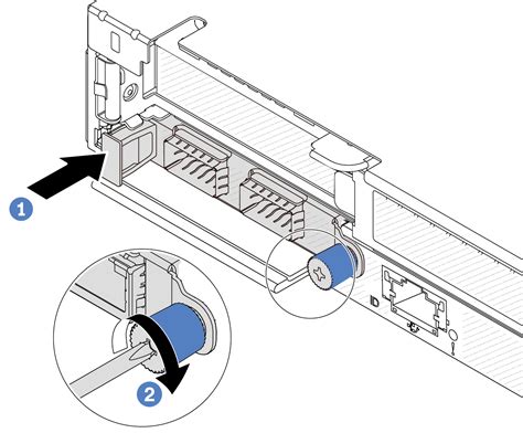 뒷면 OCP 모듈 설치 ThinkSystem SR V Lenovo Docs