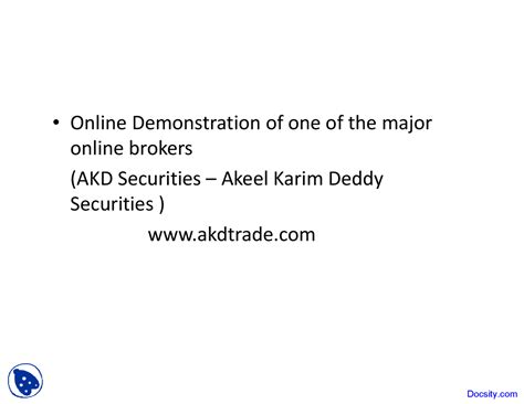 Online Demonstration E Commerce Lecture Slides Docsity