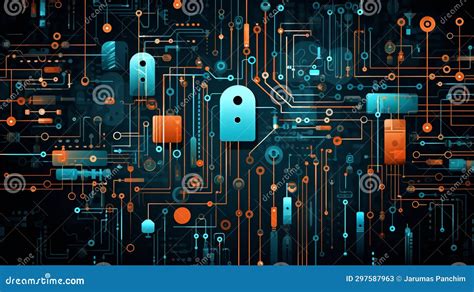 The Picture In Theme Of Safeguarding Digital Environments Cybersecurity Concept Stock