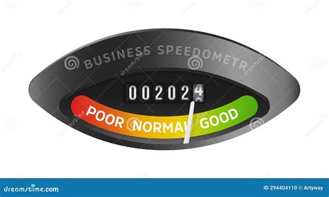Analog Business Speedometer For Precise Performance Measurement And Analysis Modern