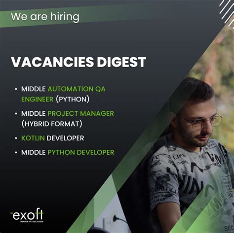 Exoft On Linkedin 🌟 We Are Hiring 🌟 ️middle Automation Qa Engineer
