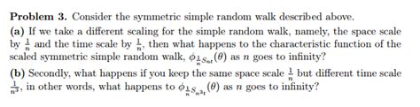 Consider The Symmetric Simple Random Walk Described