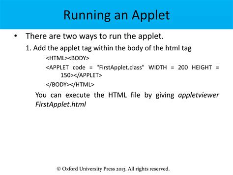 Java Programming Applets Ppt Programming Languages Computing