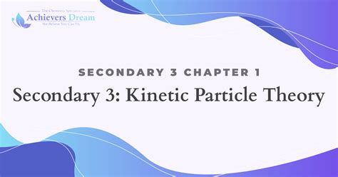 Achievers Dream Kinetic Particle Theory