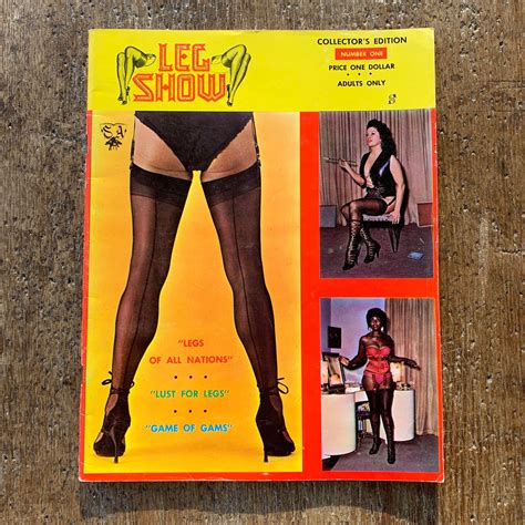 Vintage Rare Leg Show Magazine Collectors Edition Number One Etsy