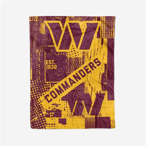 Offically Licensed Nfl 60 X 80 Raschel Throw Washington