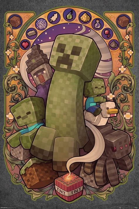 Minecraft Poster Minecraft Posters Minecraft Vehicle Logos Porn Sex