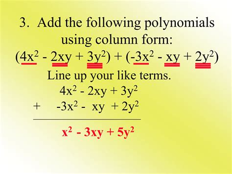 Adding Polynomials Pptx