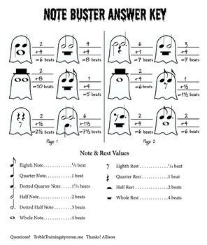 Note Buster Counting Rhythms And Note Values By Treble Training