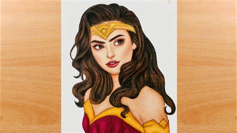 How To Draw Wonder Woman Easy Step By Step Wonder Woman Drawing