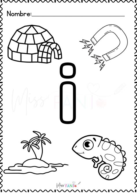 El Rincon De La Infancia Las Vocales Material Para Pintar