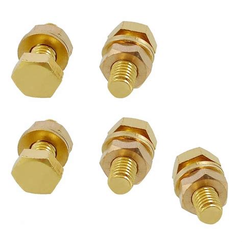 Mild Steel Full Thread Brass Nut Bolts For Hardware Fitting Diameter 1 Mm At Rs 80 Piece In