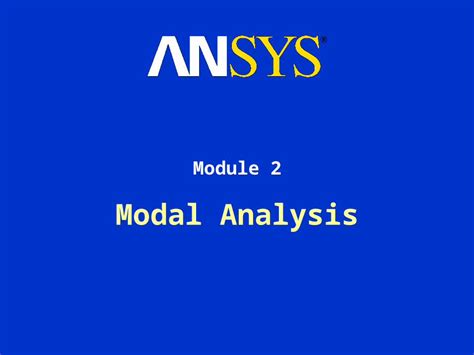 PPT ANSYS Modal Analysis DOKUMEN TIPS