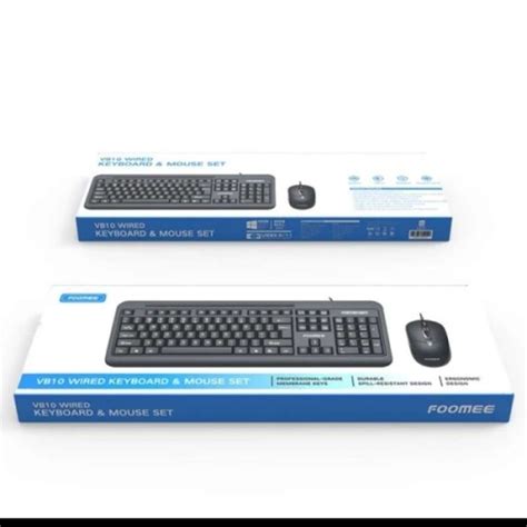 Promo 100 Produk Ori Keyboard Mouse Usb Set Foomee Vb10 Mouse Keyboard