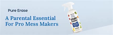Pure Erase Instant Cloth Stain Remover Fabric Spray Stain Treater For