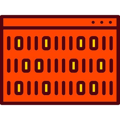 Binary Code Generic Outline Color Icon