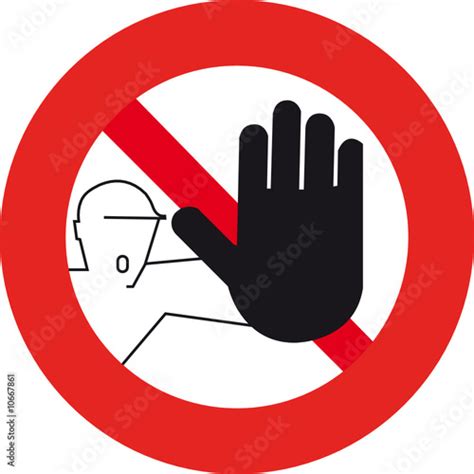 Interdit De Passer Vector De Stock Adobe Stock