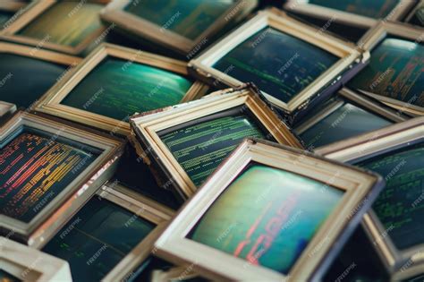 Premium Photo A Collection Of Different Framed Pictures Stacked