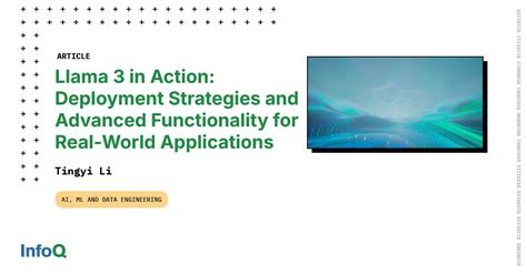 Infoq On Linkedin Opensource Llama3 Infoq Llms Generativeai
