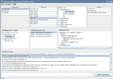 A Tool For Designing The Domain Dialogue Acts And The Utterances That Download Scientific