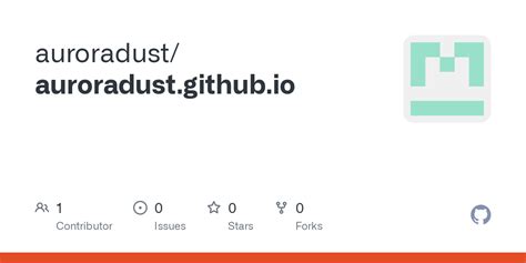 Github Auroradust