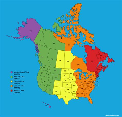 Even Better North America Time Zones No Dst R Mapporn