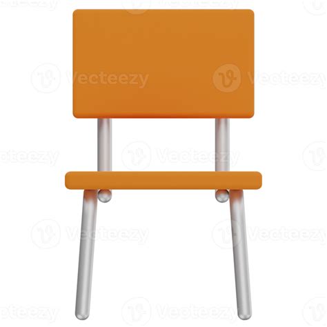 School Chair 3d Illustration 10258765 Png