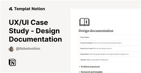 Uxui Case Study Design Documentation Templat Oleh Llsbet Notion
