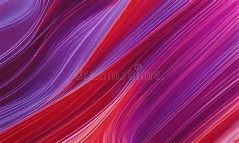 Vibrant Abstract Pattern Overlapping Curved Lines In Shades Red Purple