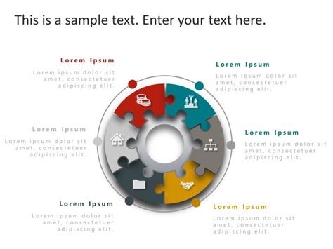 6 Steps Circular Strategy PowerPoint Template Powerpoint Templates Powerpoint Powerpoint Design