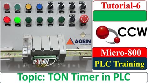 Plc Timers Explained What Is A Timer On Delay Ton In Micro800 Plc Chapter 6 Youtube