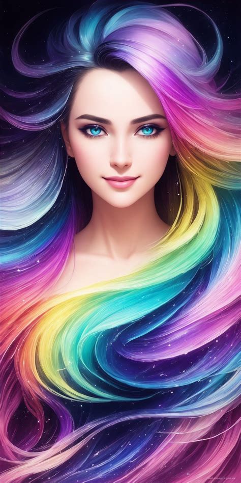 Pin Auf Escrita Bunte Haare Bunt Kunst